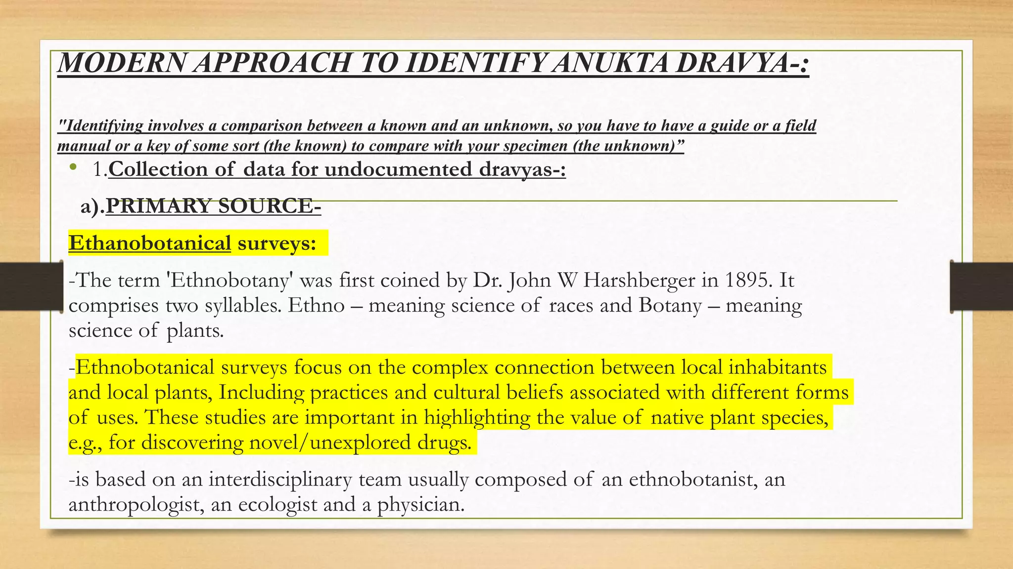 Anukta Dravya-DR.ARJUN GROVER.pptx | Herbs and Supplements ...