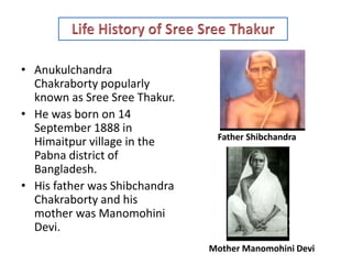 Thakur Anukulchandra & His Educational Thoughts | PPT | Free Download