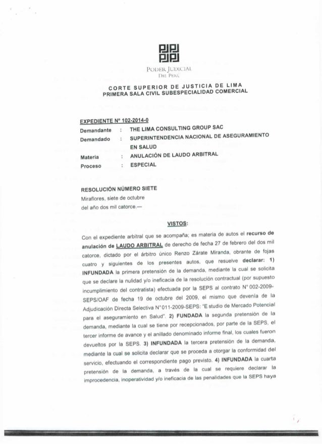 Anulacion de laudo arbitral Anulacion de laudo arbitral