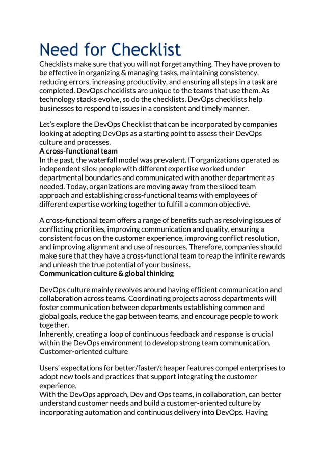 An Ultimate 10 Point DevOps Checklist for your Organization.pdf