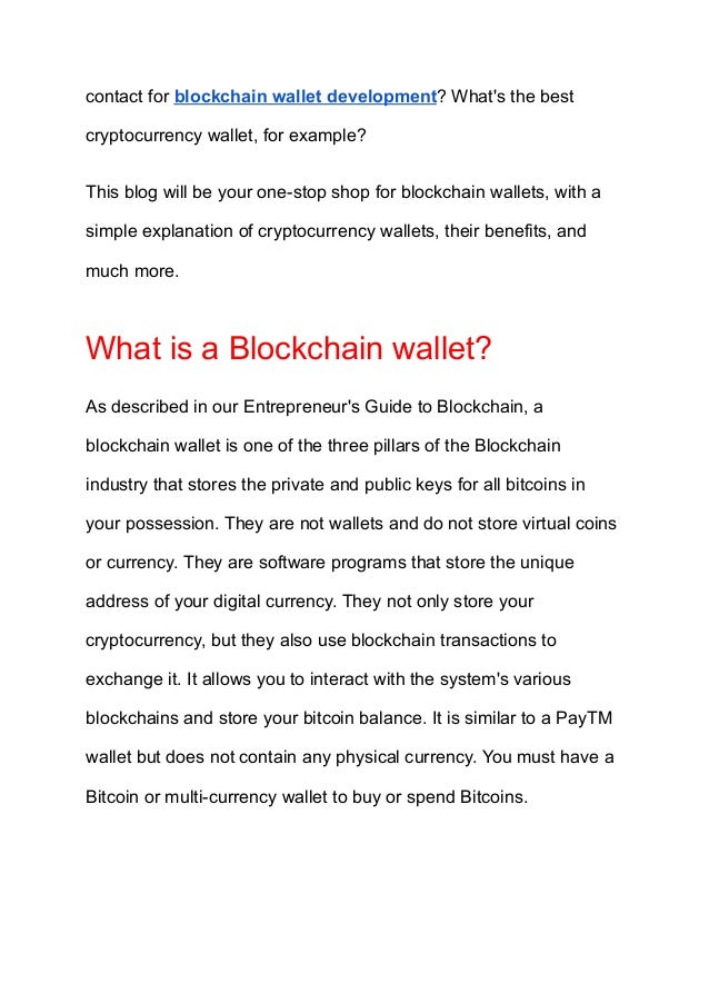 An Ultimate Guide to Blockchain Wallets. | PDF