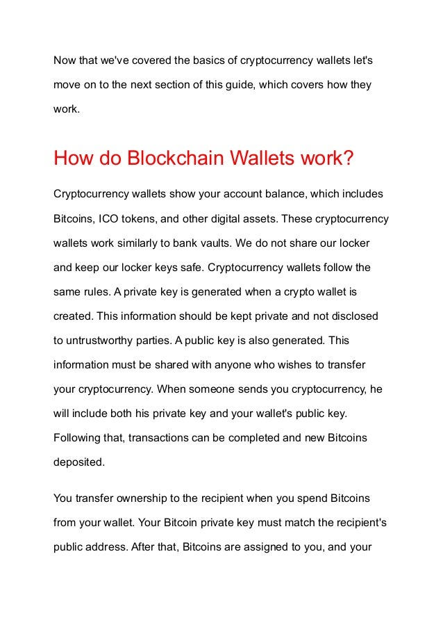 An Ultimate Guide to Blockchain Wallets. | PDF