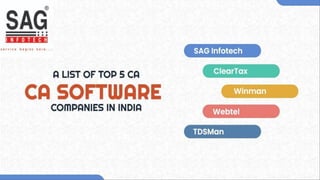 A Comprehensive Guide for Best CA Software in India | PDF