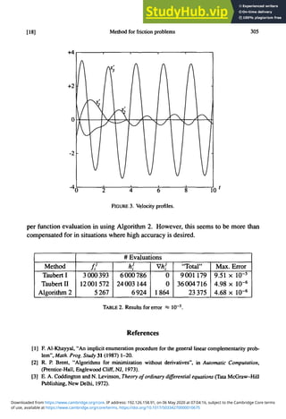 A Numerical Method For Friction Problems With Multiple Contacts | PDF