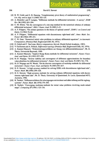 A Numerical Method For Friction Problems With Multiple Contacts | PDF