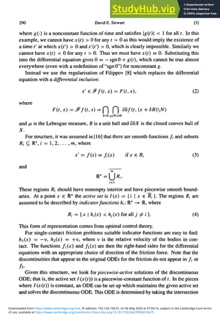A Numerical Method For Friction Problems With Multiple Contacts | PDF