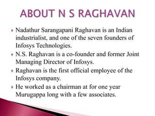 N S Raghavan | PPTX | Non-Profit Organizations | Industries
