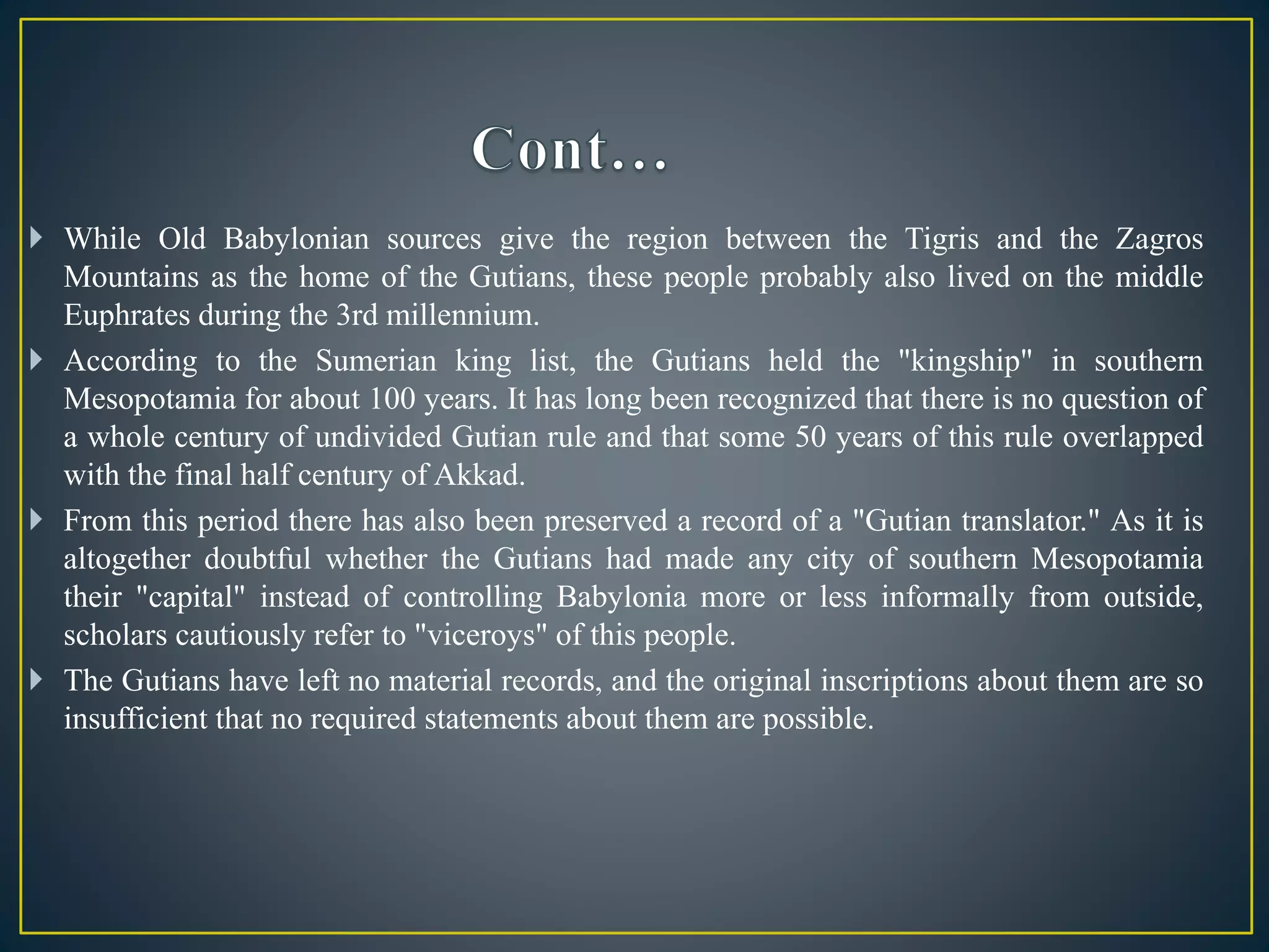 Political History of Akkadians | PPT