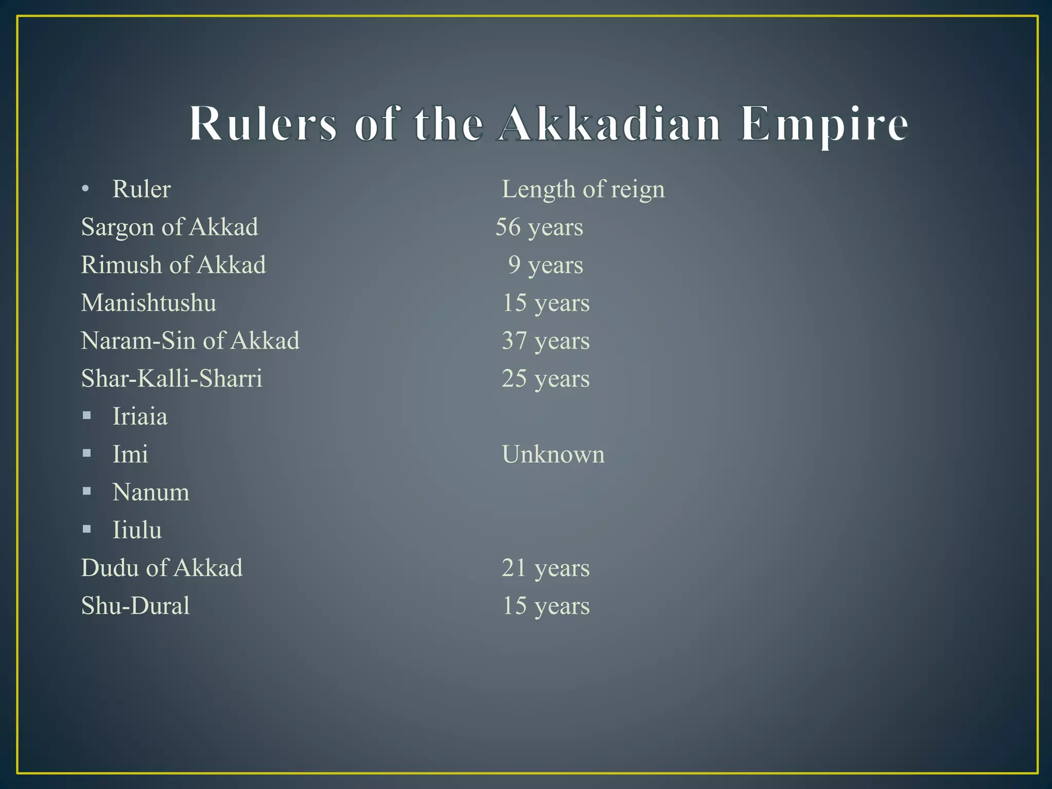 Political History of Akkadians | PPT