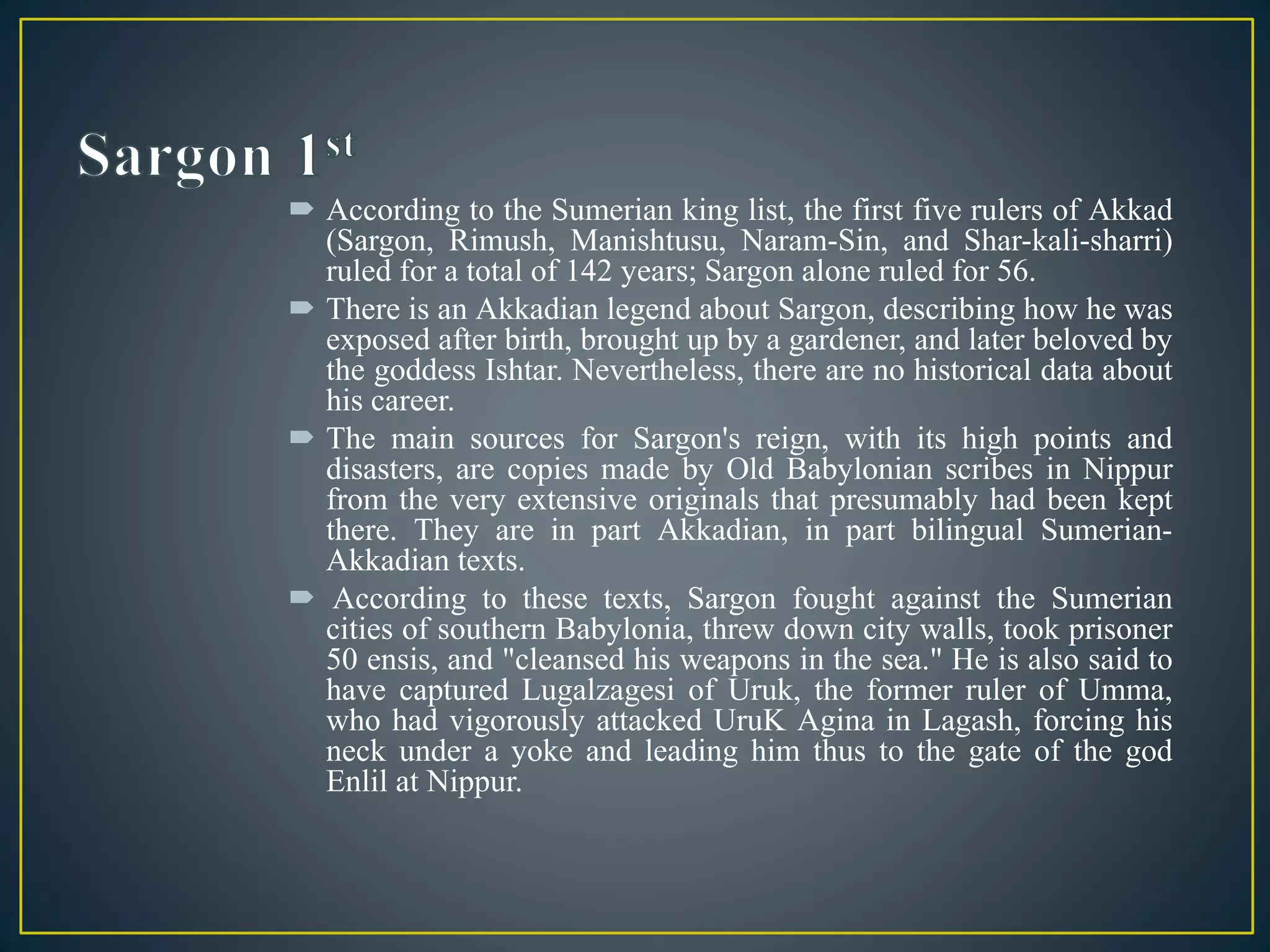 Political History of Akkadians | PPT