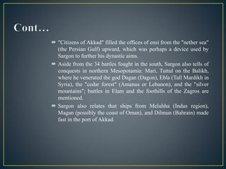 Political History of Akkadians | PPT