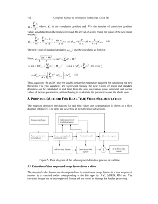 An unsupervised method for real time video shot segmentation | PDF