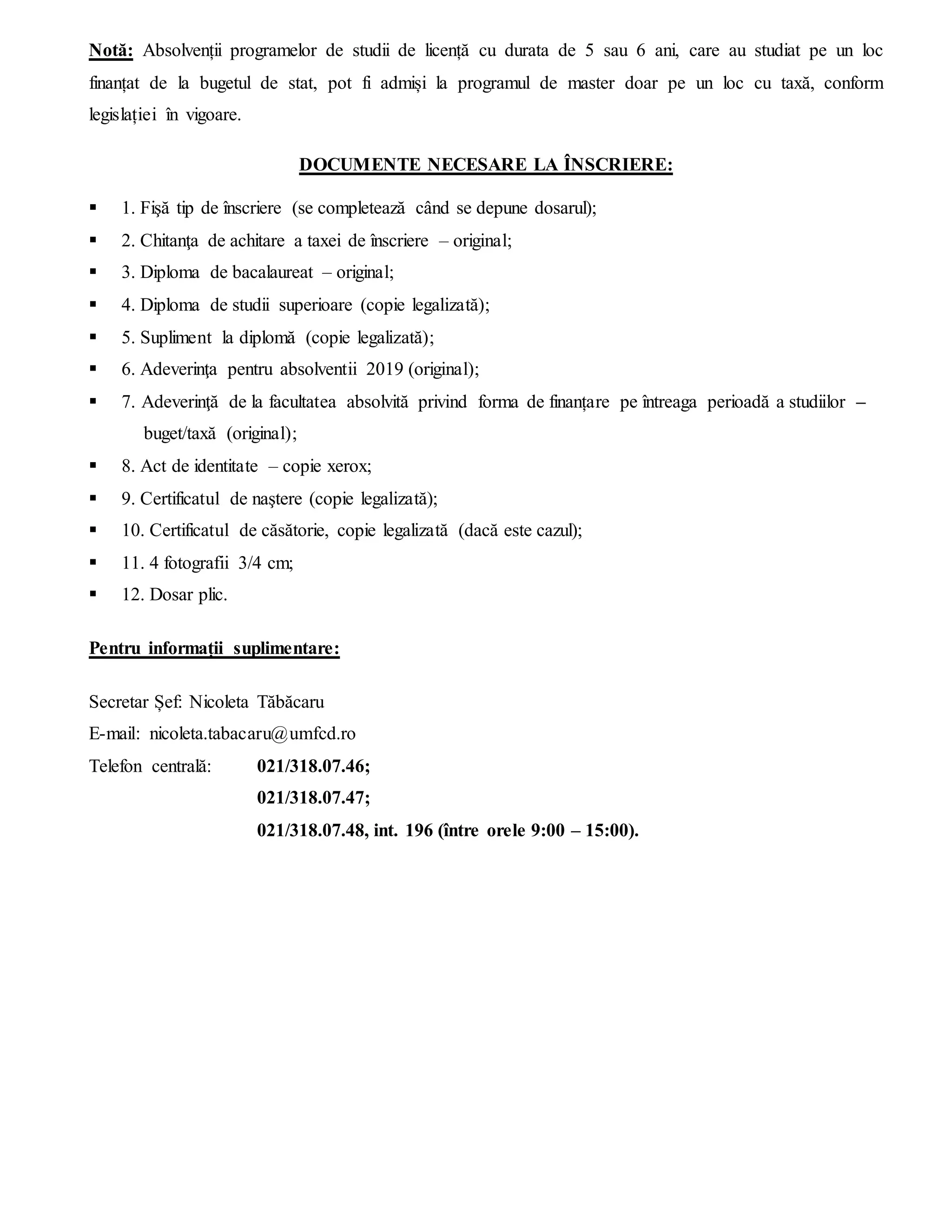 Anunt admitere-master-nsa-2019-bun | PDF