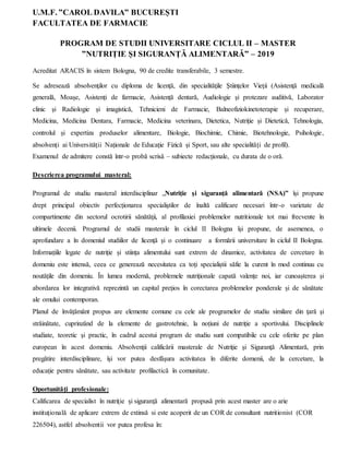 Anunt admitere-master-nsa-2019-bun | PDF