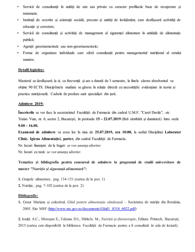 Anunt admitere-master-nsa-2019-bun | PDF