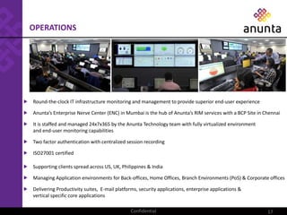 Anunta Tech Corporate Presentation (5Feb15) | PPT