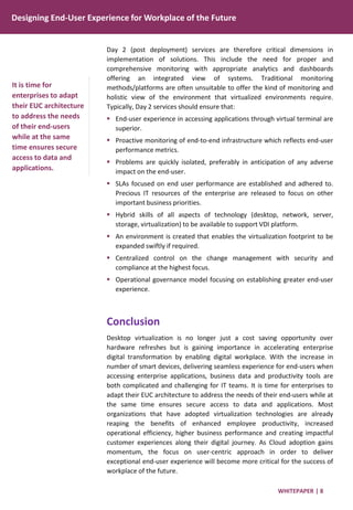 Designing End-User Experience for Workplace of the Future | PDF | Desktops | Computing