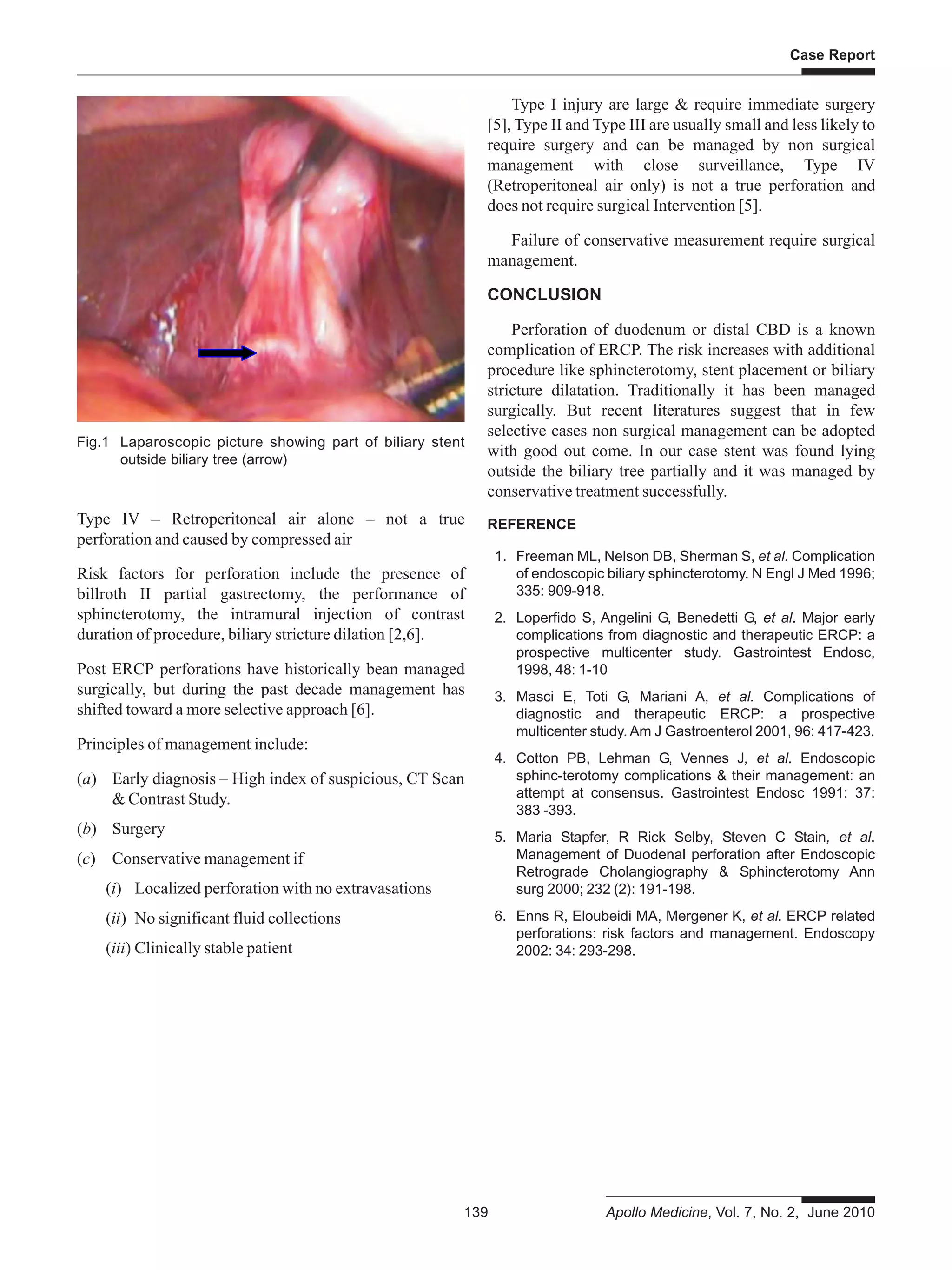 An Unusual Presentation of Endoscopic Retrograde Cholangio ...