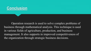 Operations Research - Meaning, Origin & Characteristics | PPT