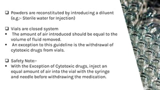 Filling of vials and infusion liquids | PPTX