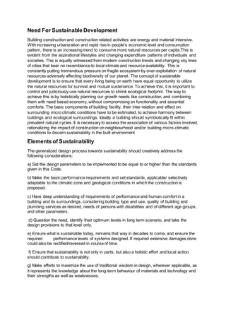 Need For Sustainable Development | PDF