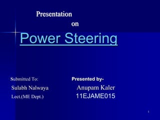 Steering system | PPT