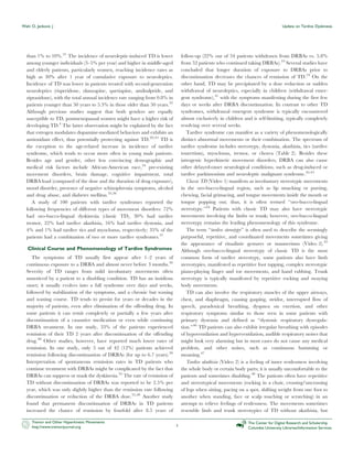 An Update on Tardive Dyskinesia: From Phenomenology to Treatment | PDF