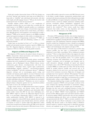 An Update on Tardive Dyskinesia: From Phenomenology to Treatment | PDF