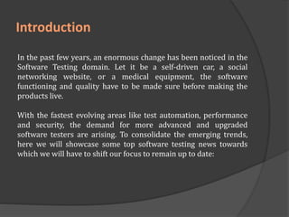 An update to software testing trends | PPT