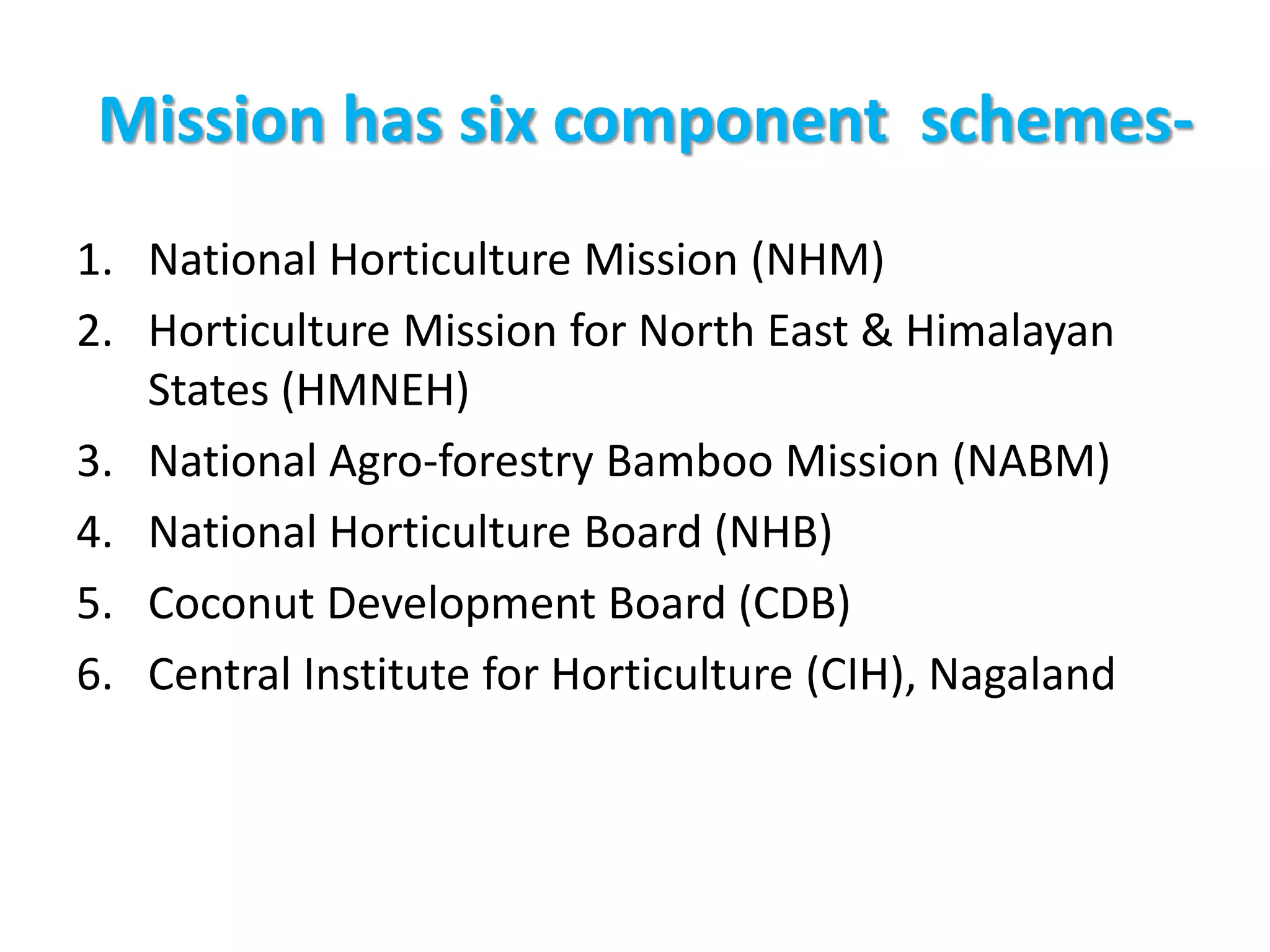 Recent agricultural programmes launched by government of India | PPTX