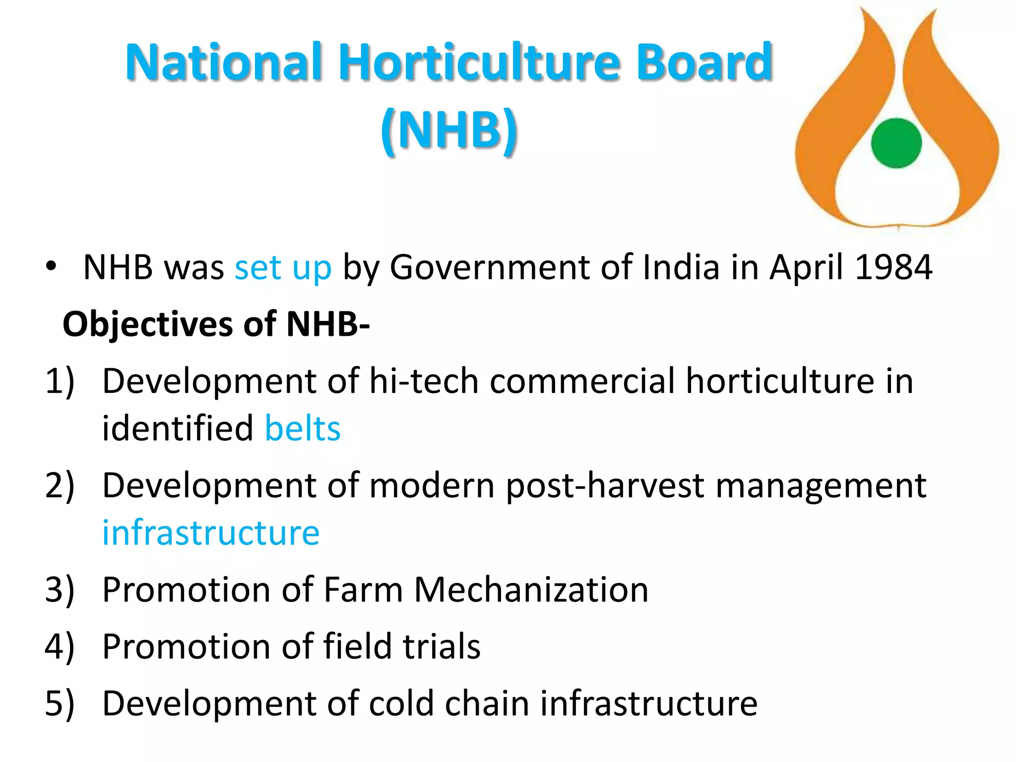 Recent agricultural programmes launched by government of India | PPTX