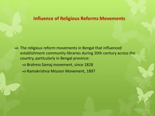 The Legacy of Bengal Renaissance in Public Library Development in India ...