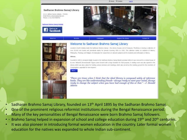 The Legacy of Bengal Renaissance in Public Library Development in India ...