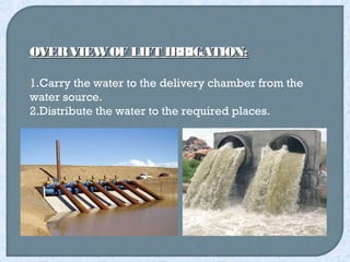 LIFT IRRIGATION SYSTEM | PPT