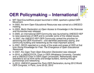 Open Educational Resources (OER): Global and Indian Perspectives | PDF