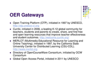 Open Educational Resources (OER): Global and Indian Perspectives | PDF