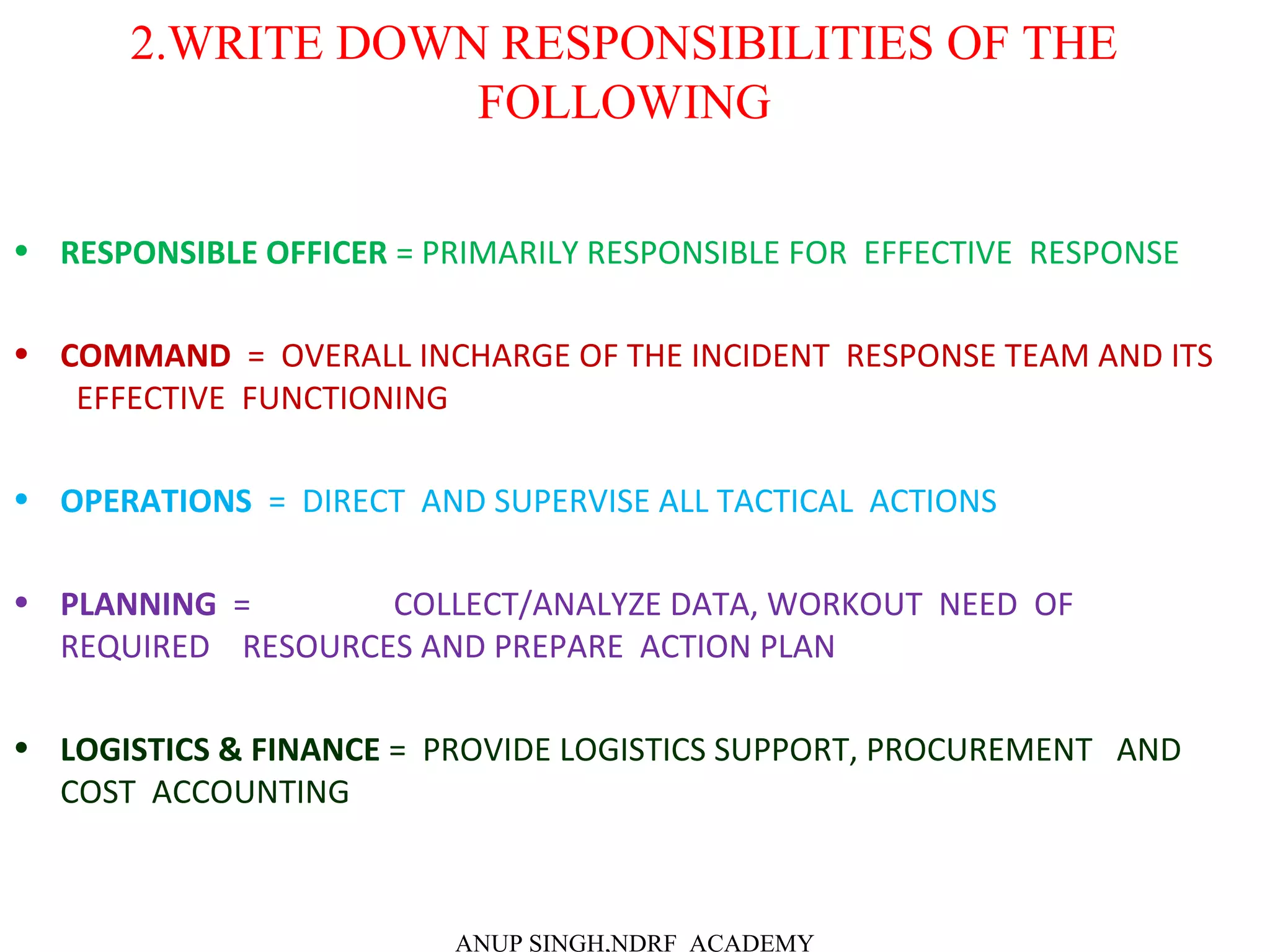 ORGANISING AND STARTING A CSSR OPERATION | PPT