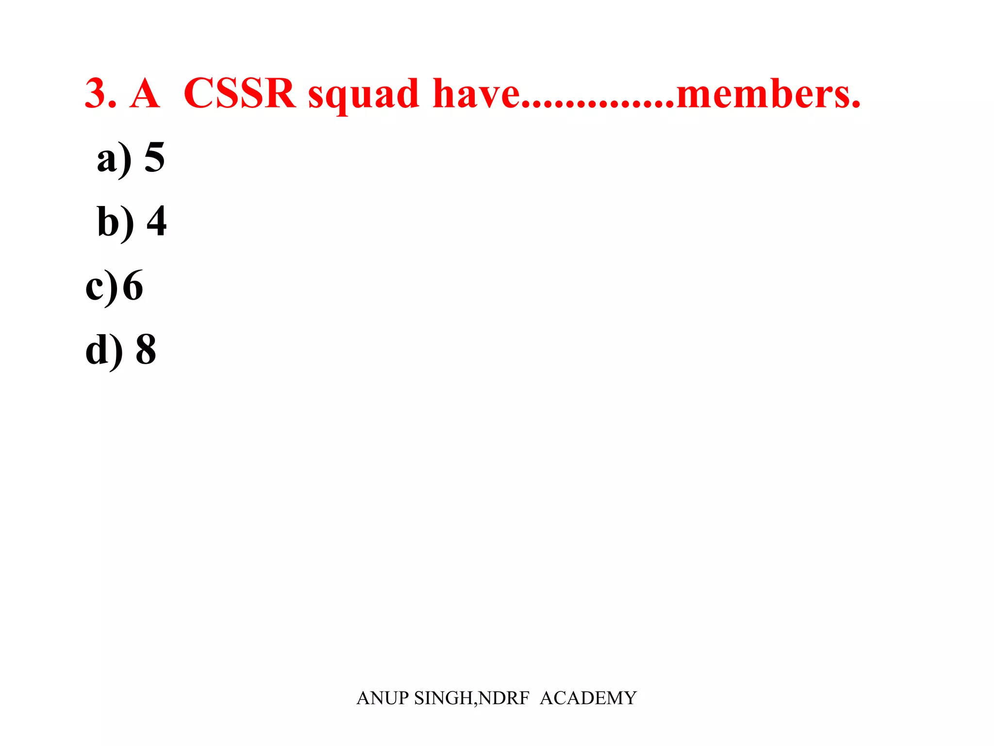 ORGANISING AND STARTING A CSSR OPERATION | PPT