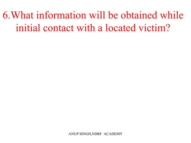 ORGANISING AND STARTING A CSSR OPERATION | PPT | First Aid | Injuries