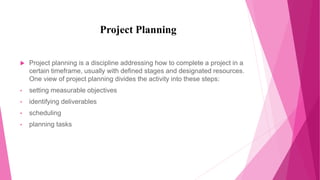 ppt on project planning | PPTX