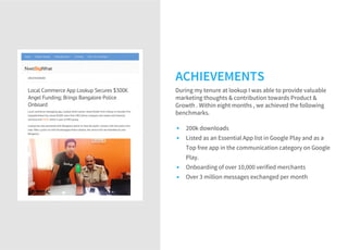 Anup Mohan - Portfolio. | PPT