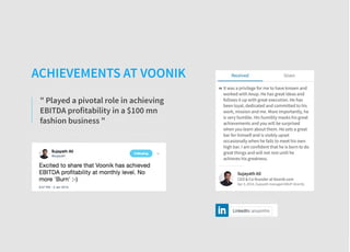 Anup Mohan - Portfolio. | PPT