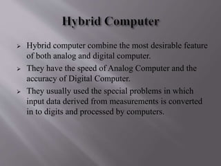 CLASSIFICATION OF COMPUTERS | PPTX