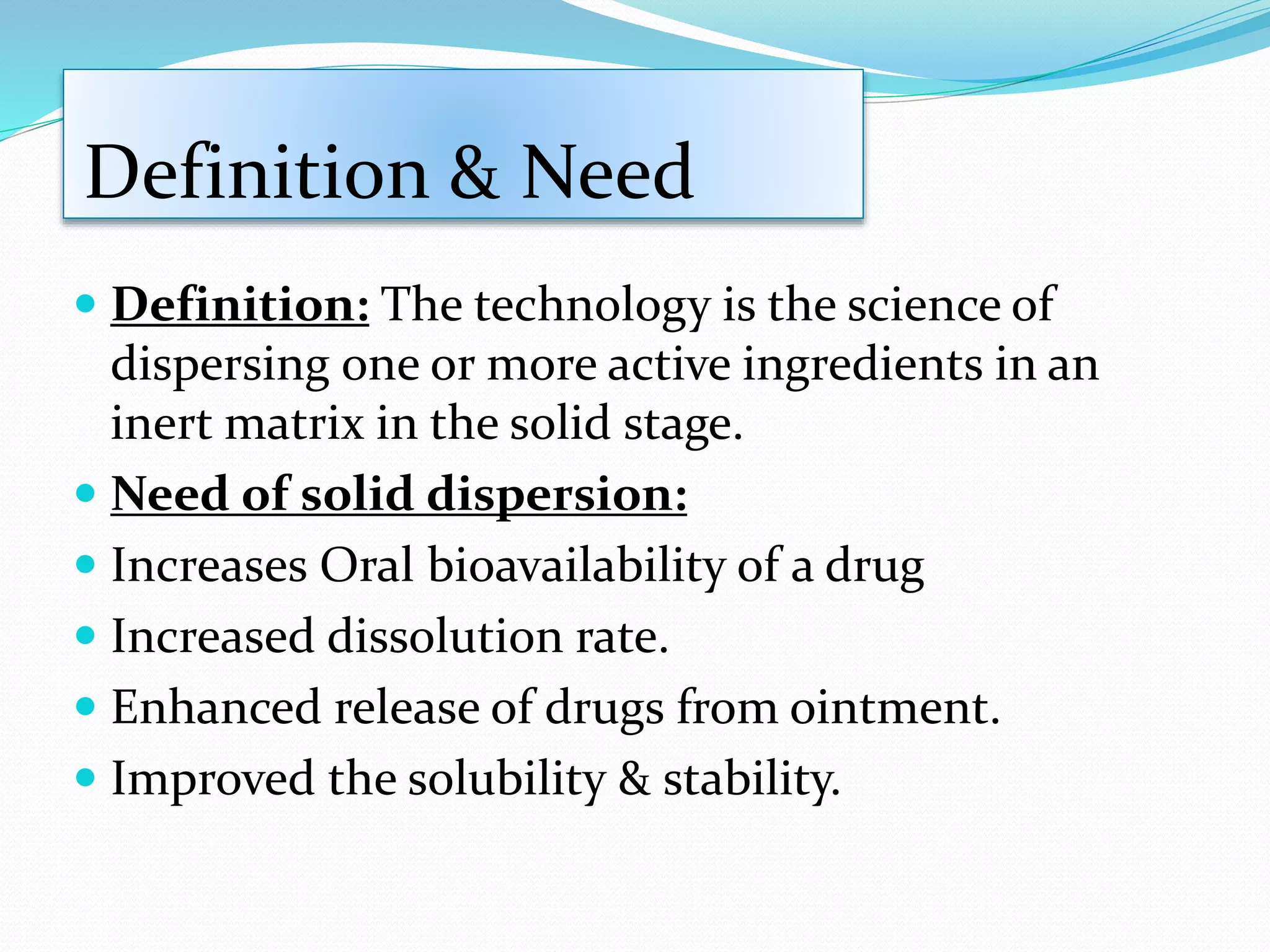 Solid dispersion | PPTX