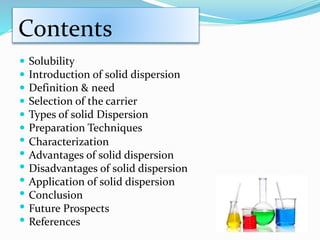Solid dispersion | PPTX