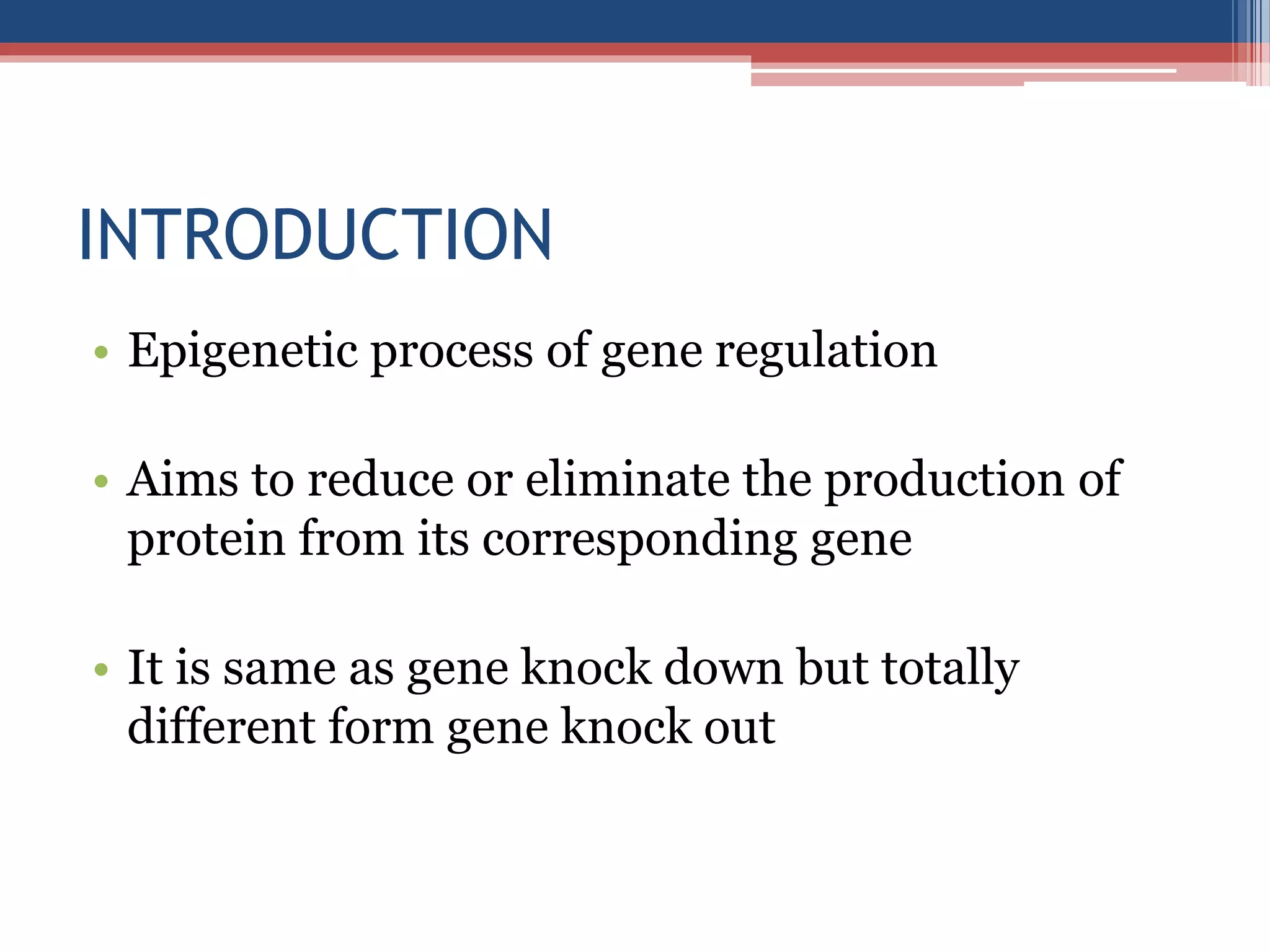 Gene silencing | PPTX