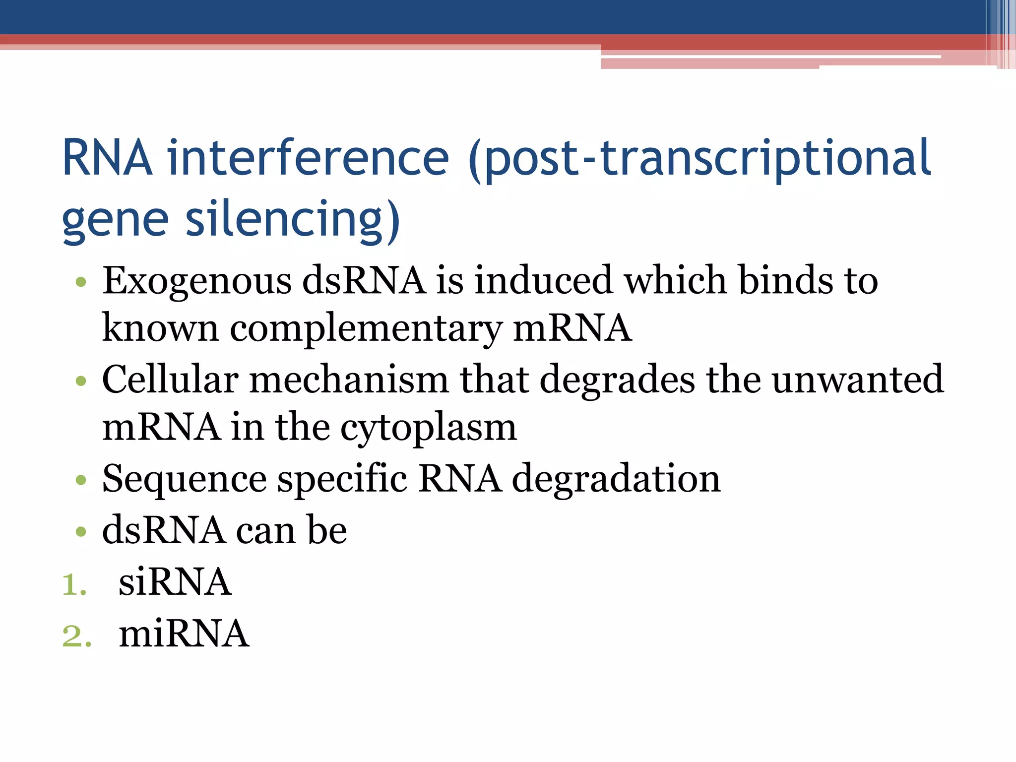 Gene silencing | PPTX