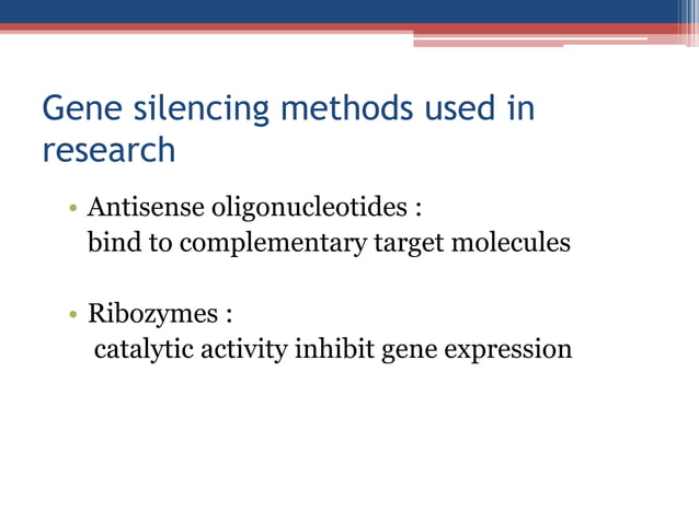 Gene silencing | PPTX
