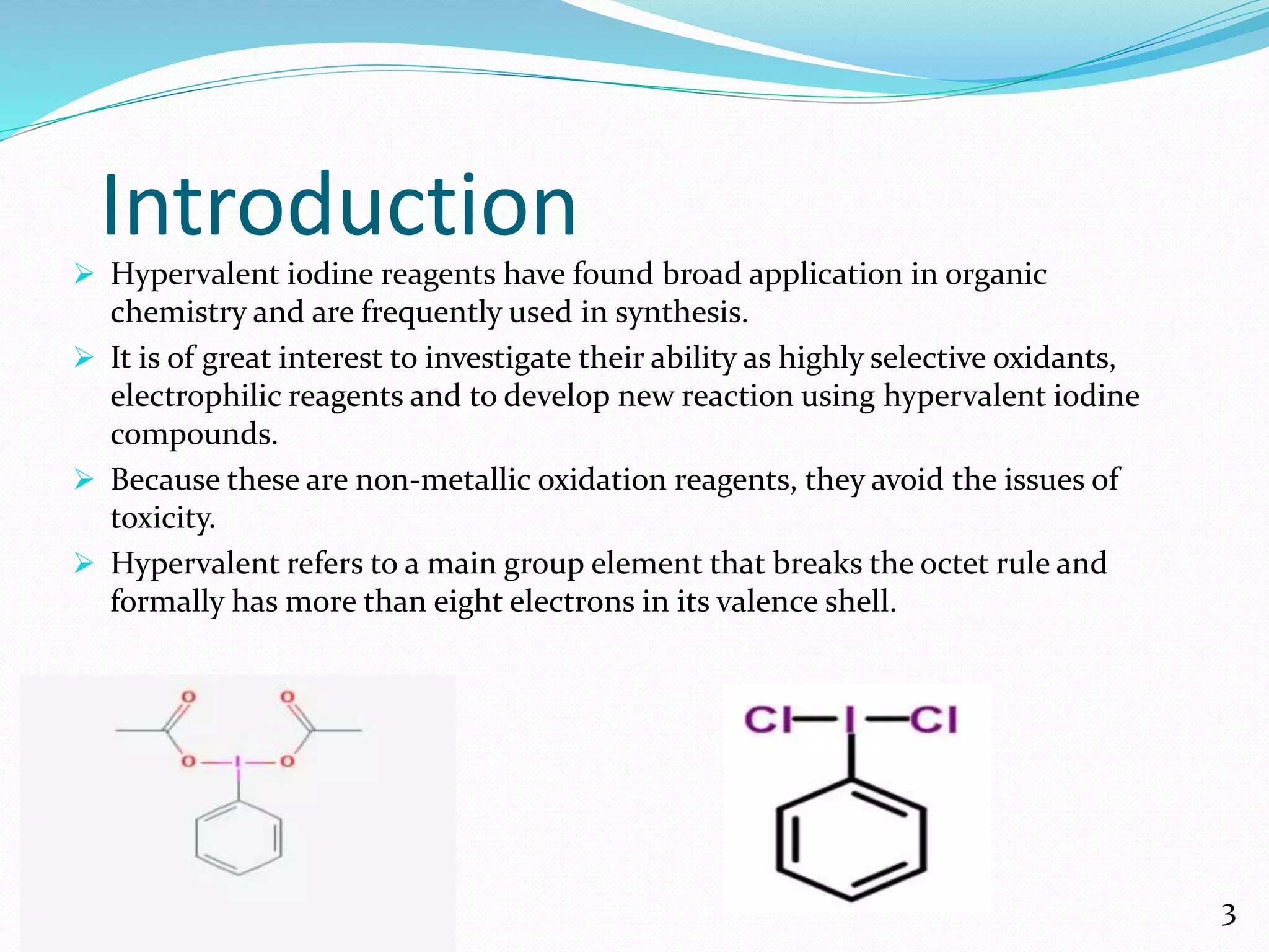 Hypervalent organo iodines reagents in organic synthesis | PPTX