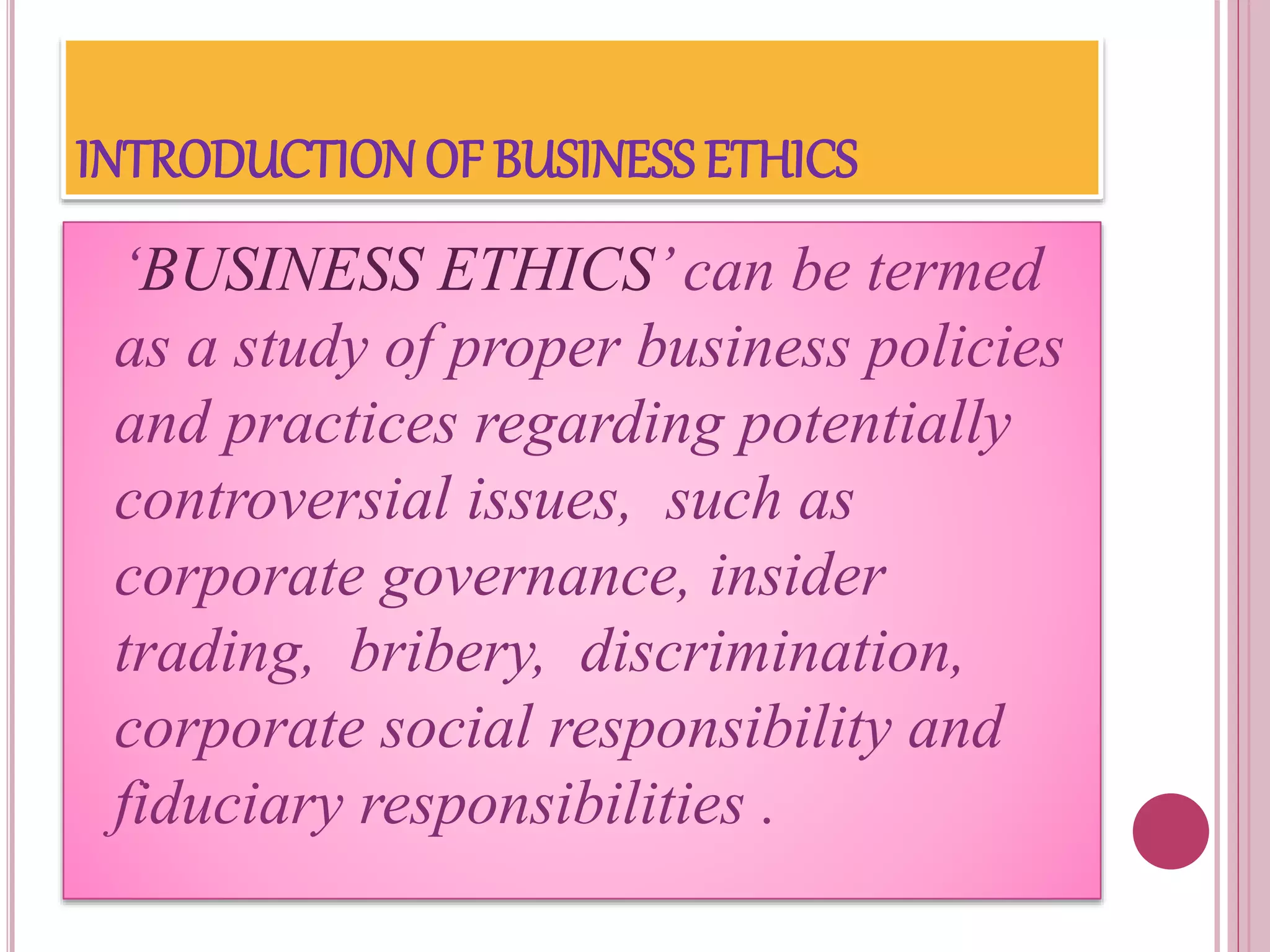 Business ethics | PPT